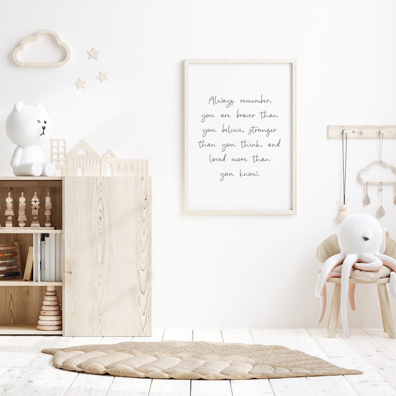 Always Remember Sign. Nursery Quote Print. Baby Shower Gift. Baby Girl ...