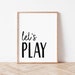 Let's Play Sign. Playroom Wall Art. Nursery Decor. Kids Room Wall Art ...
