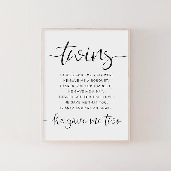 Printable Twin Quotes New Baby Wishes, Messages & Quotes To Write In A