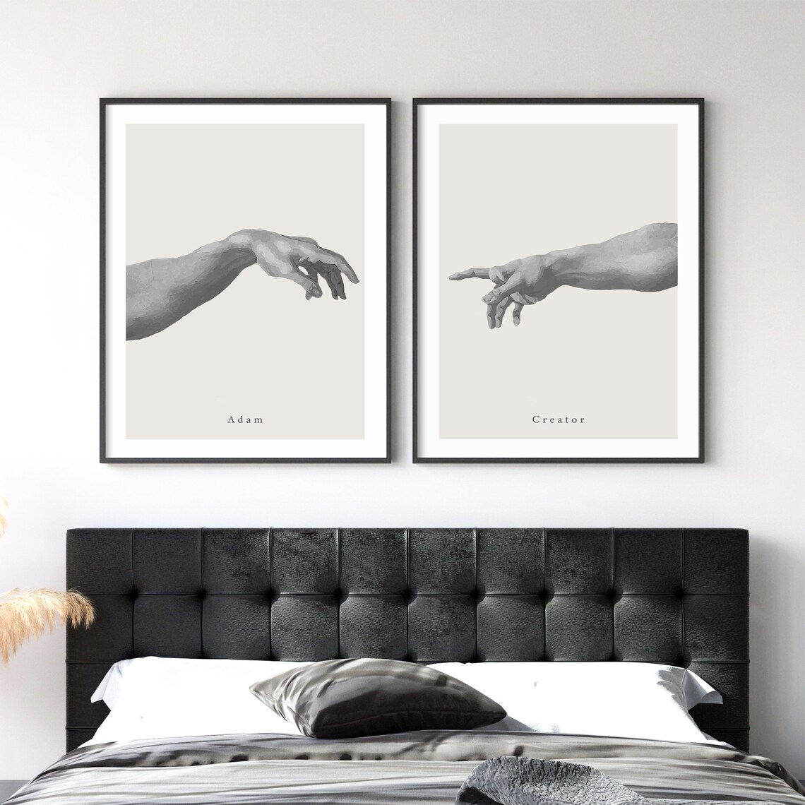 Michelangelo Print. Creation of Adam. Museum Poster. Modern | Etsy