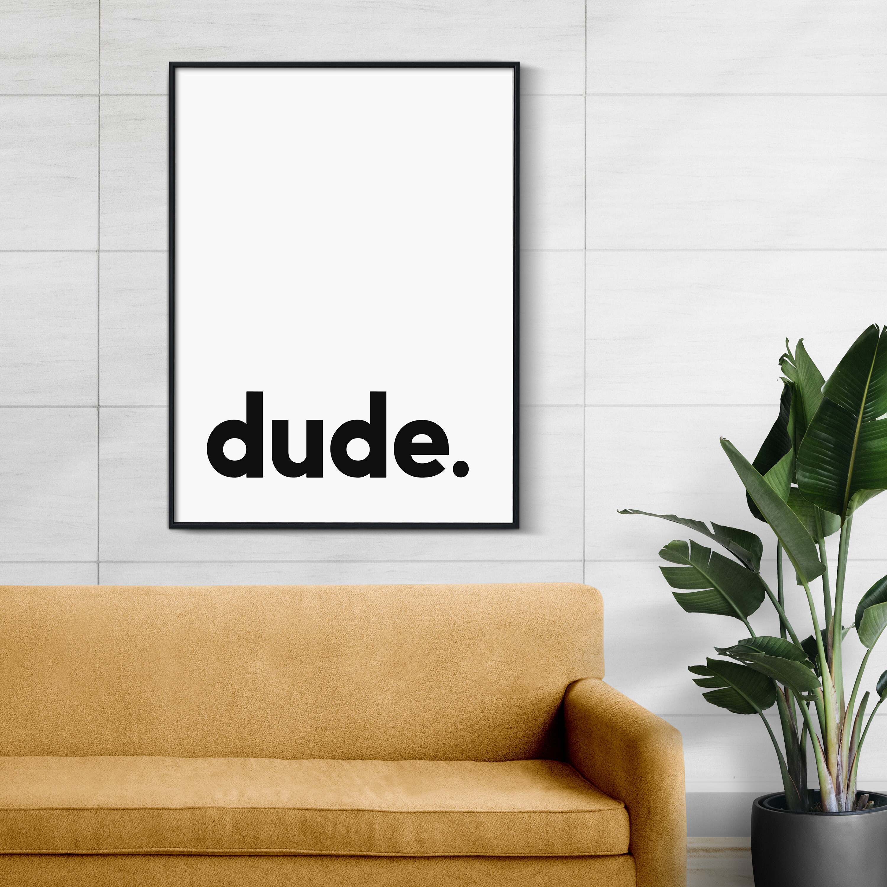 Dude Print. Typography Print. Nursery Wall Art. Baby Shower Gift. Dude ...