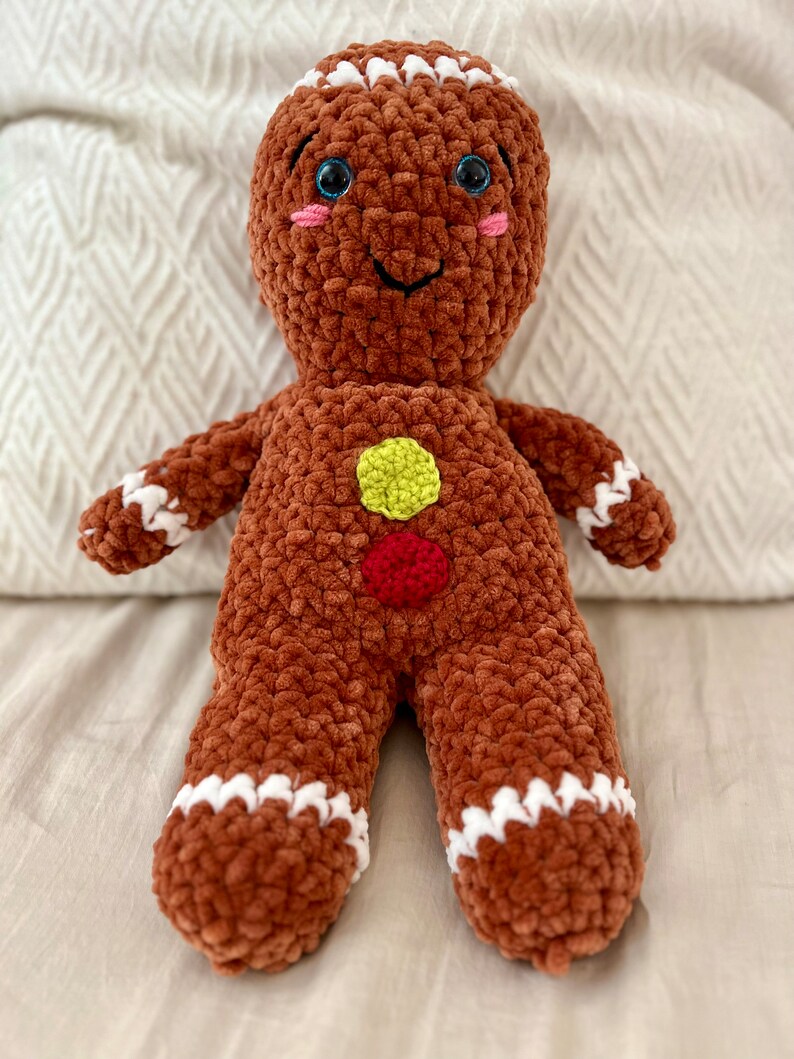 Crochet Gingerbread Boy PATTERN English PDF Christmas Pattern Crochet Plushie - Etsy