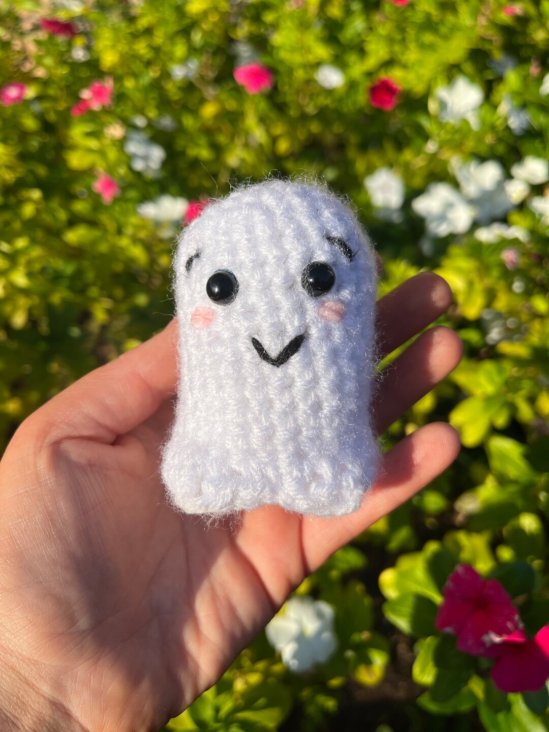 Crochet Mini Ghost Amigurumi Stuffed Ghost Toy Crochet Desk - Etsy