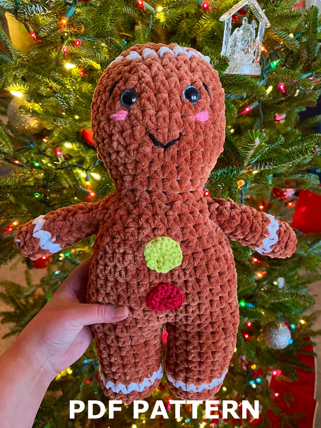 Crochet Gingerbread Boy PATTERN English PDF Christmas Pattern Crochet Plushie - Etsy