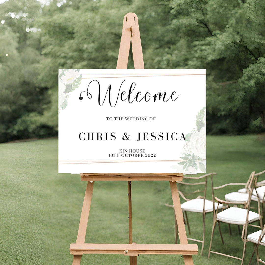 Personalised Wedding Welcome Sign - Etsy