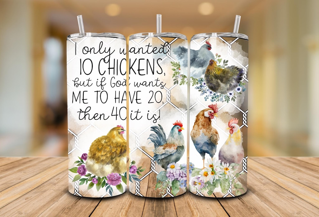 Funny Chicken Transfer, Sublimation Transfer, Ready to Press, 20 Oz ...