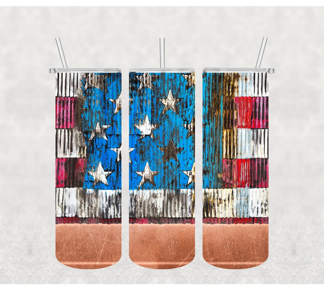 Custom American Flag, SUBLIMATION TRANSFER, Ready to Press, 20oz, Print ...