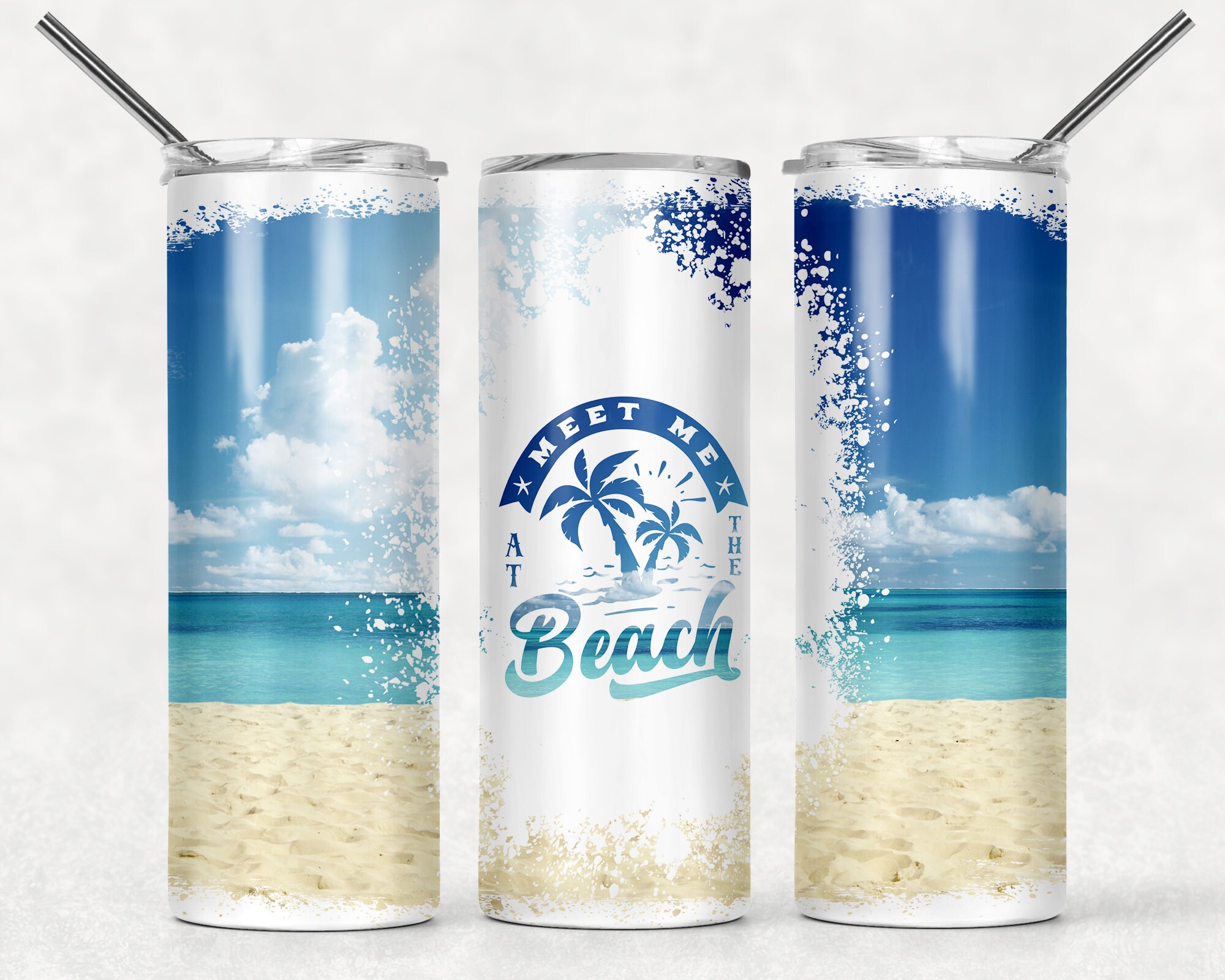 NOT A DIGITAL - Seamless - Beach Sublimation Design - Sublimation ...