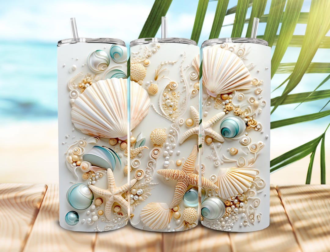 Seashells Sublimation Transfer, Beach Transfer, Sublimation Print ...