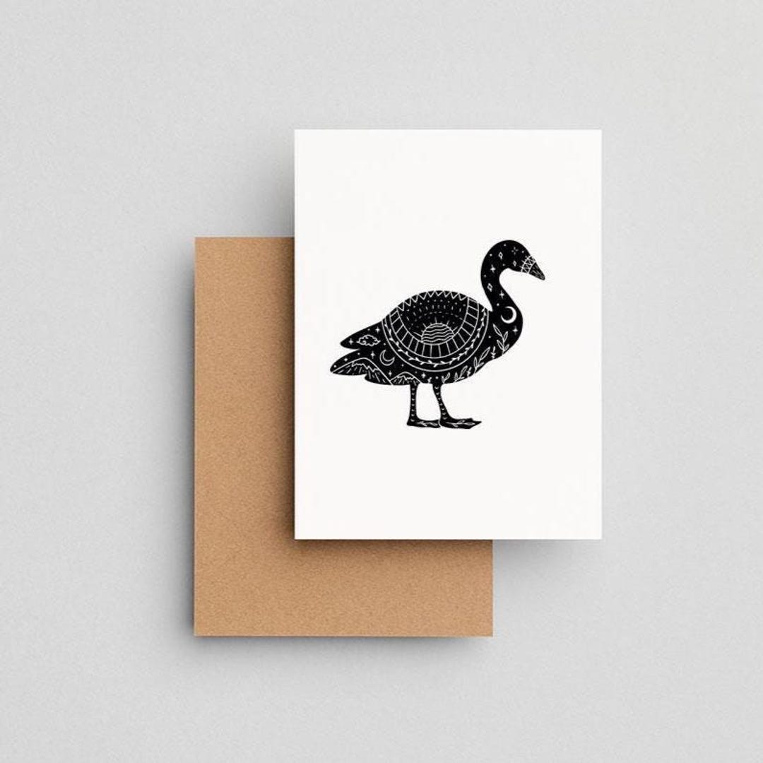 Spirit Animal "duck" Note Card | Animal Greeting Card | Wildlife Card ...