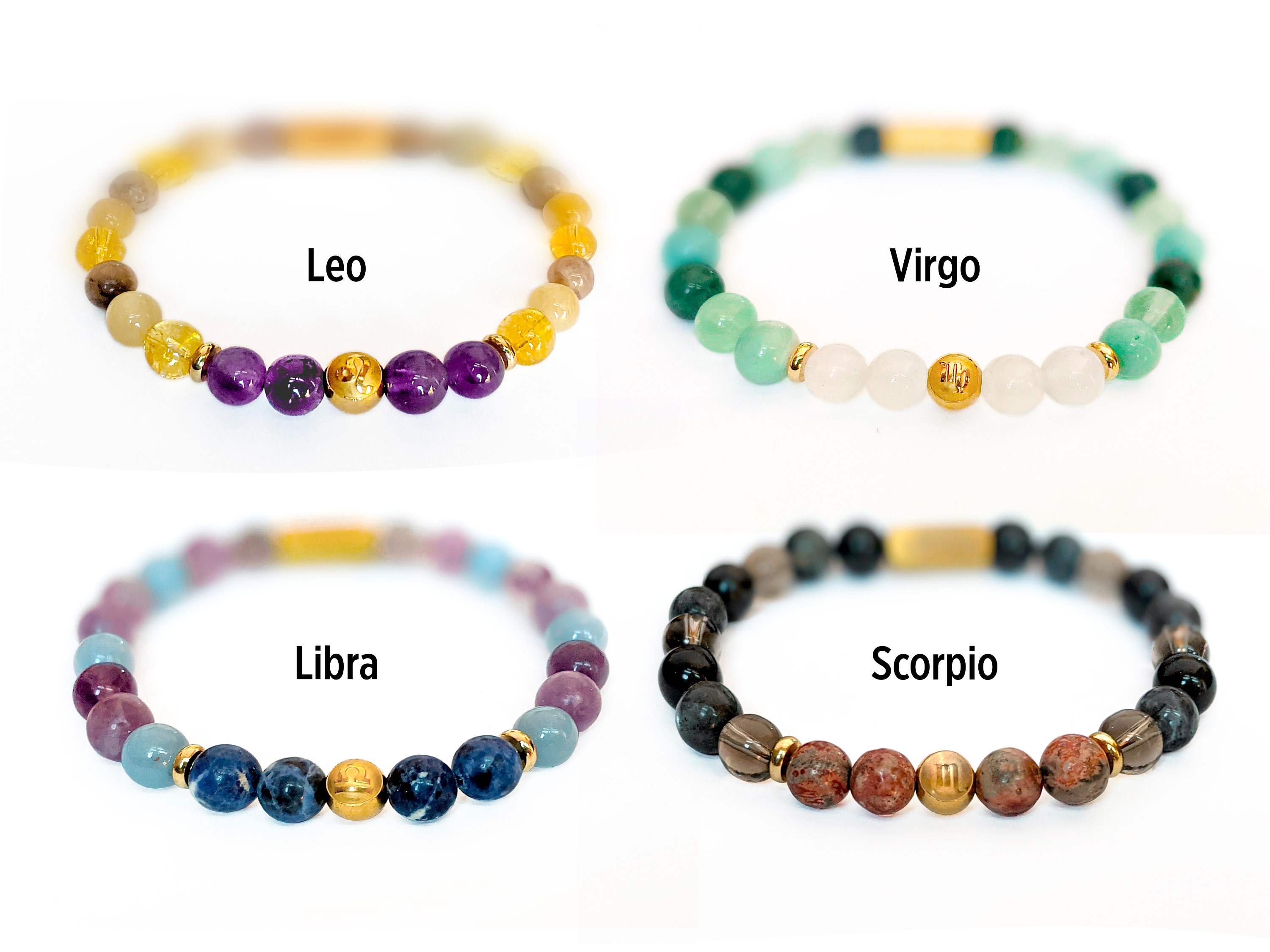 Zodiac Crystal Bracelets - Etsy