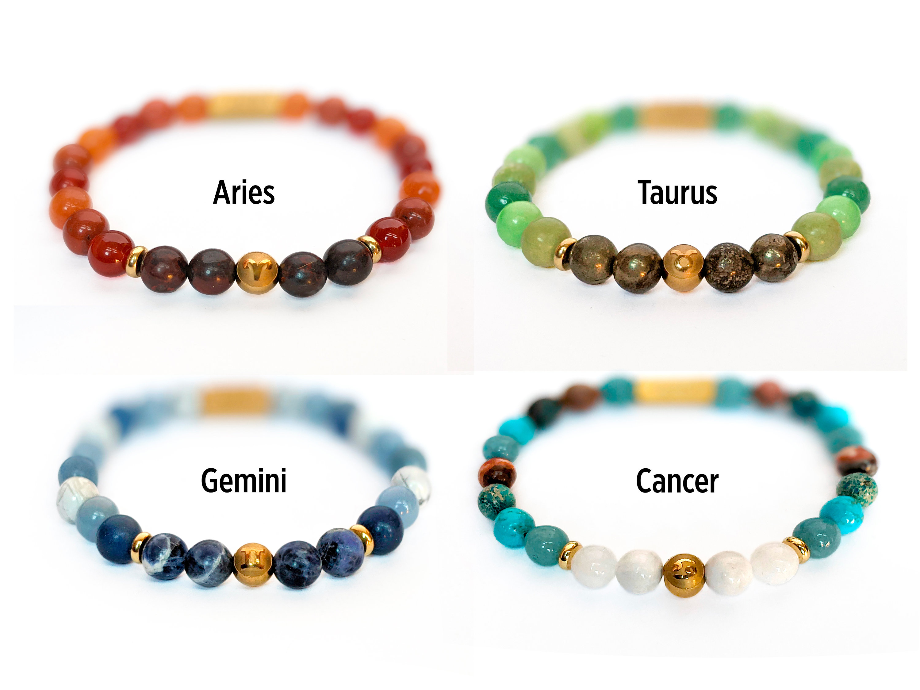 Zodiac Crystal Bracelets - Etsy