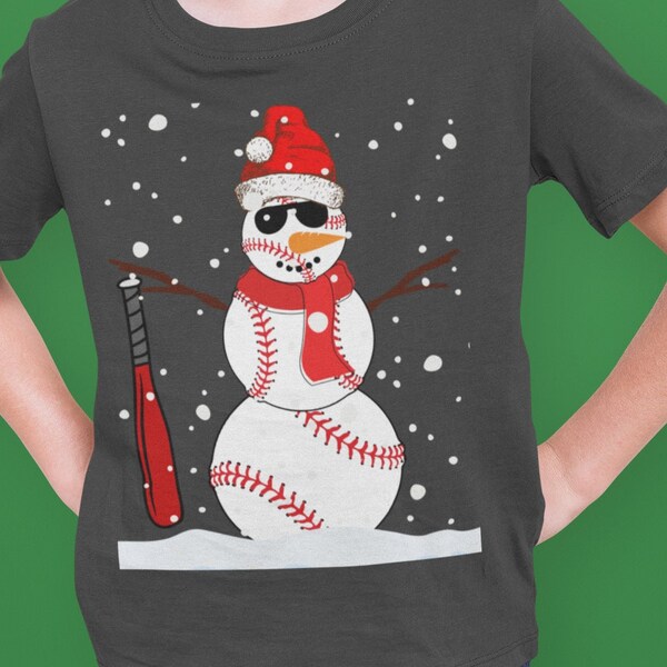 Baseball Snowman Svg - Etsy