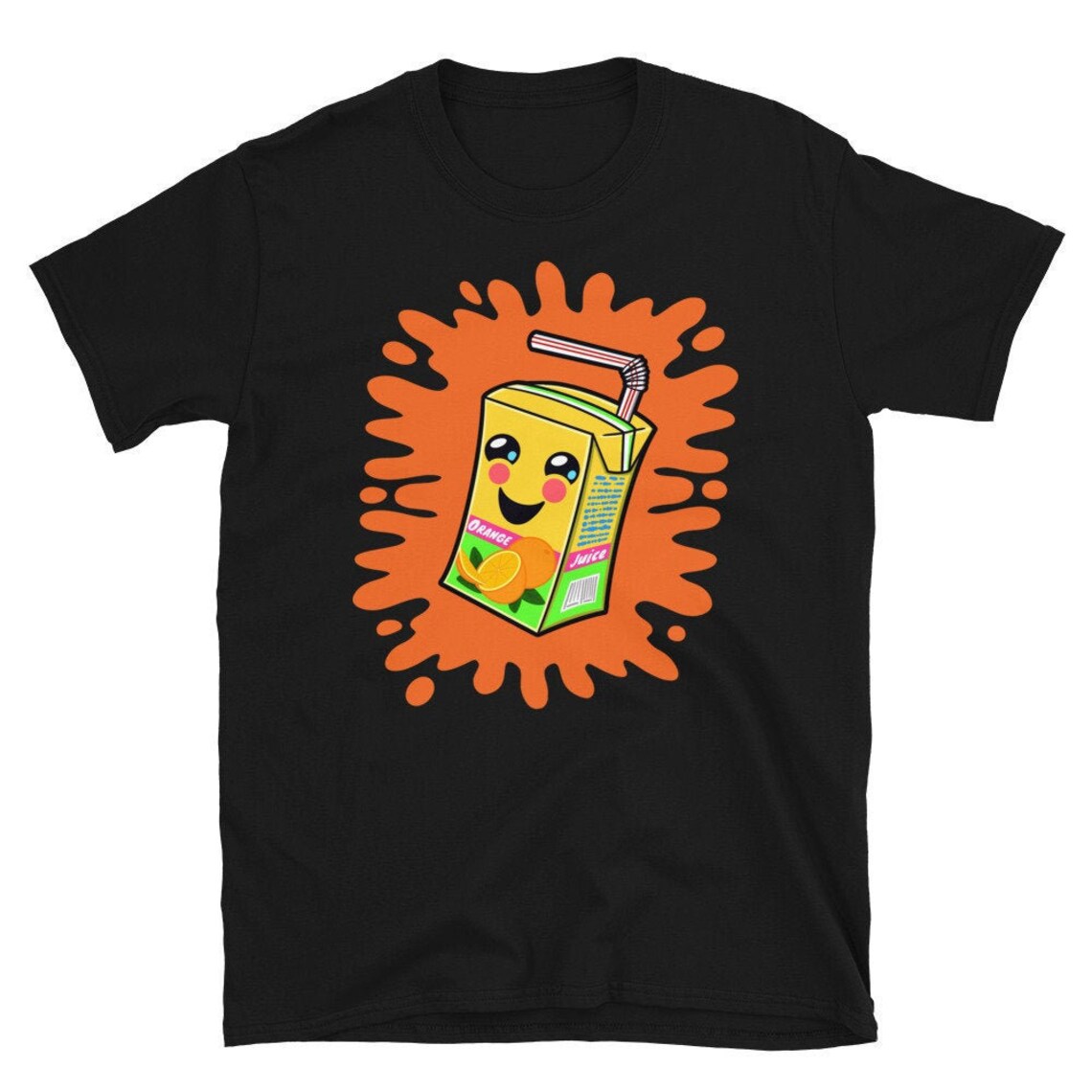 Orange Juice Box Short-sleeve Unisex T-shirt - Etsy