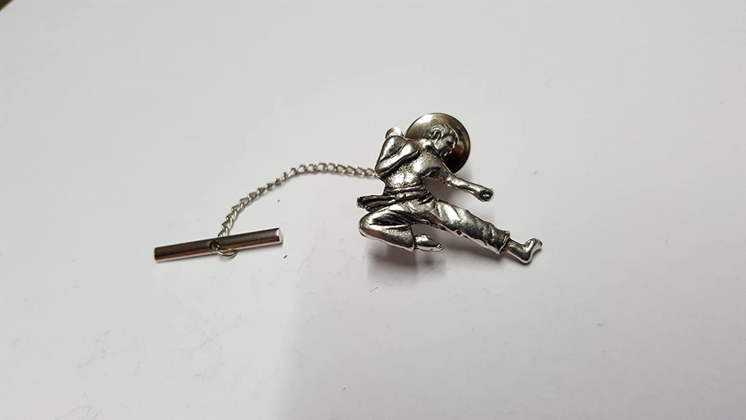 Karate PP-SP15 Made From Fine English Pewter on a Tack Tie Pin With ...