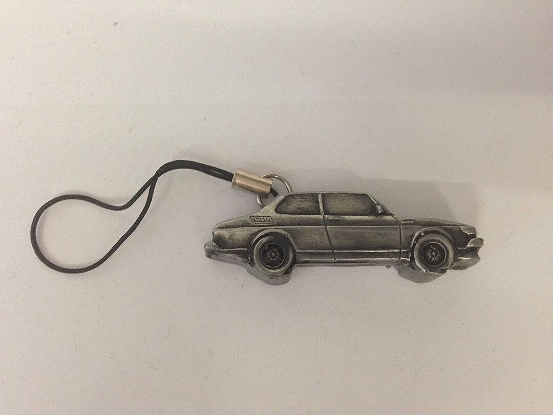 Sab 99 Turbo Pewter Effect Classic Car Emblem on a Mobile - Etsy
