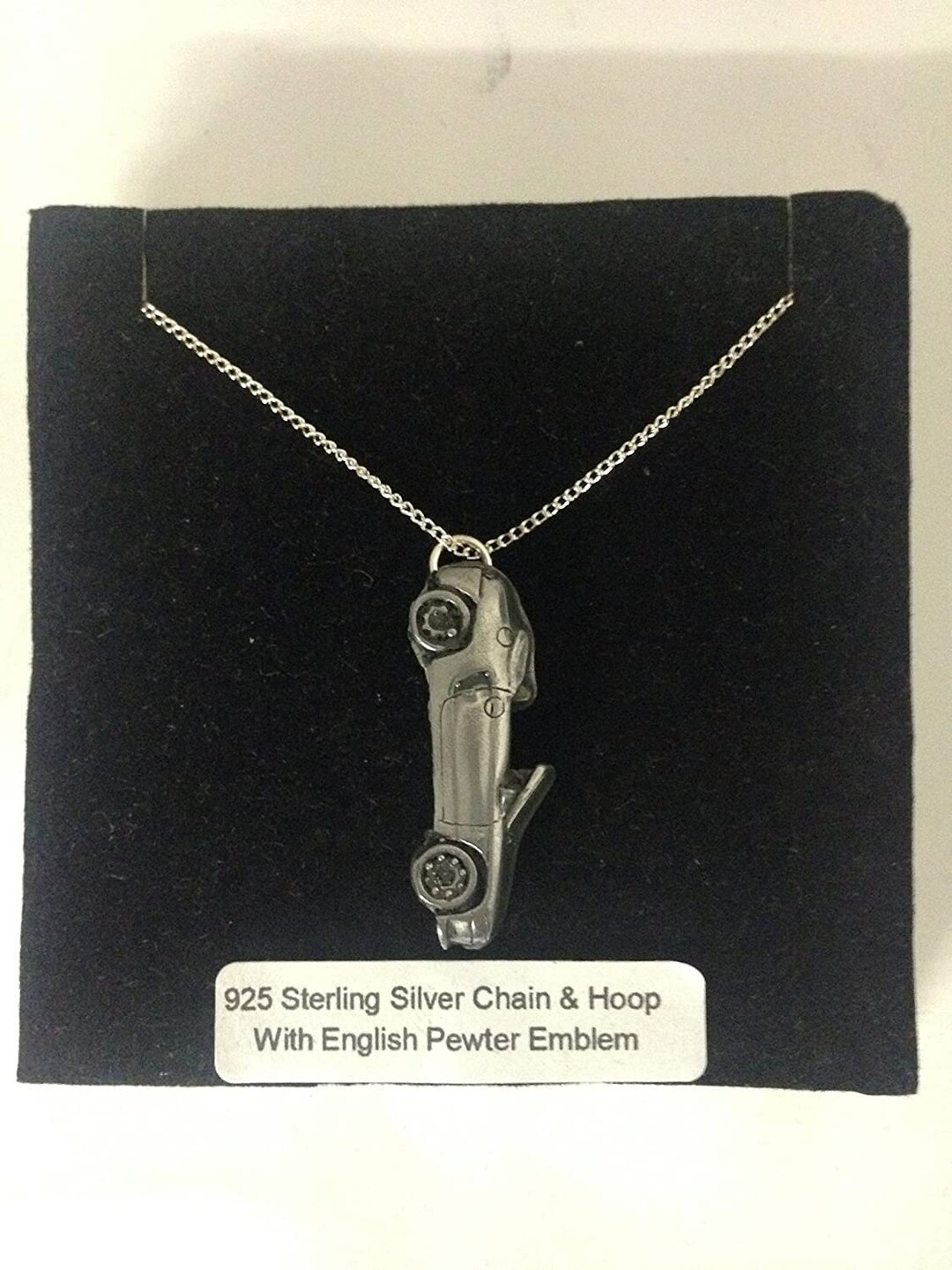 Beat Classic Car Pewter Effect Pendent on a REAL 925 Sterling - Etsy