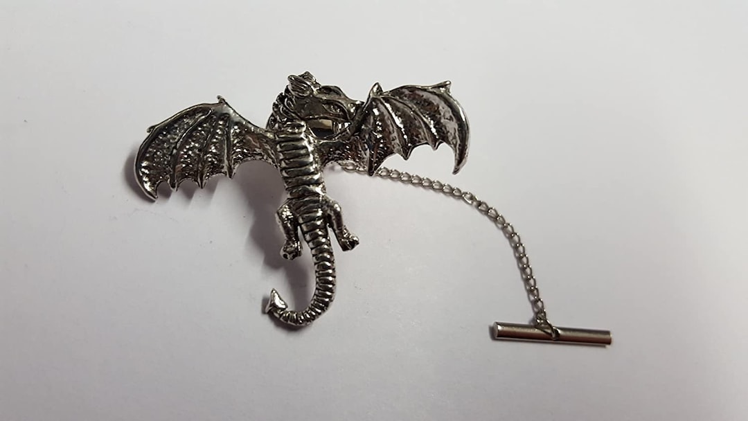 Dragon PP-G33 Made From Fine English Pewter on a Tack Tie Pin With ...
