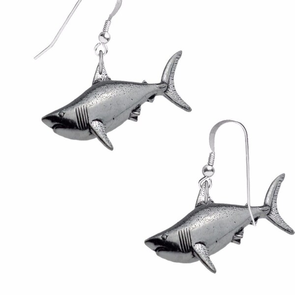 Mako Shark Earrings - Etsy