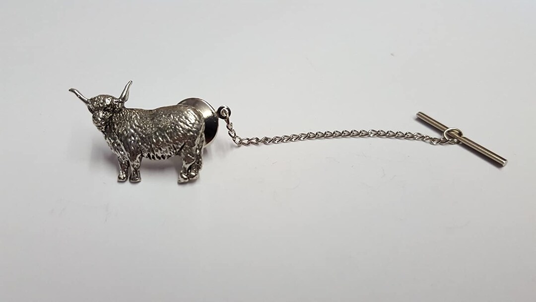 Highland Cow PP-G58 Made From Fine English Pewter on a Tack - Etsy