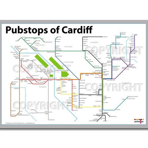 Pubstops of Manchester the Original Pub Map - Etsy UK