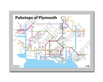 Pubstops of Bristol the Original Pub Map - Etsy UK