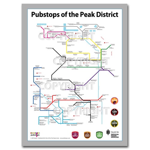 Pubstops of Manchester the Original Pub Map - Etsy UK