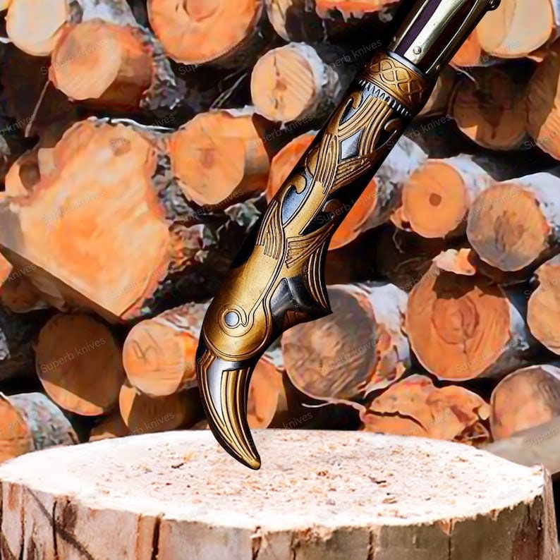 New Edition VIKING Medieval Karatos Axe Replica Prop God of War Kratos ...