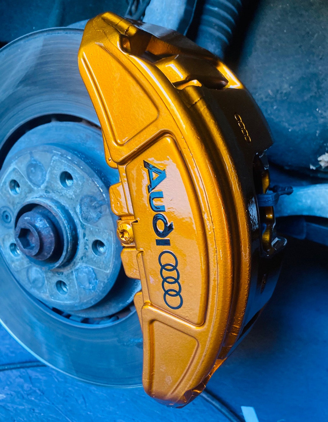 8 DECALS Audi Rings Quality Brake Caliper Decals Stickers 4 SIZES ...