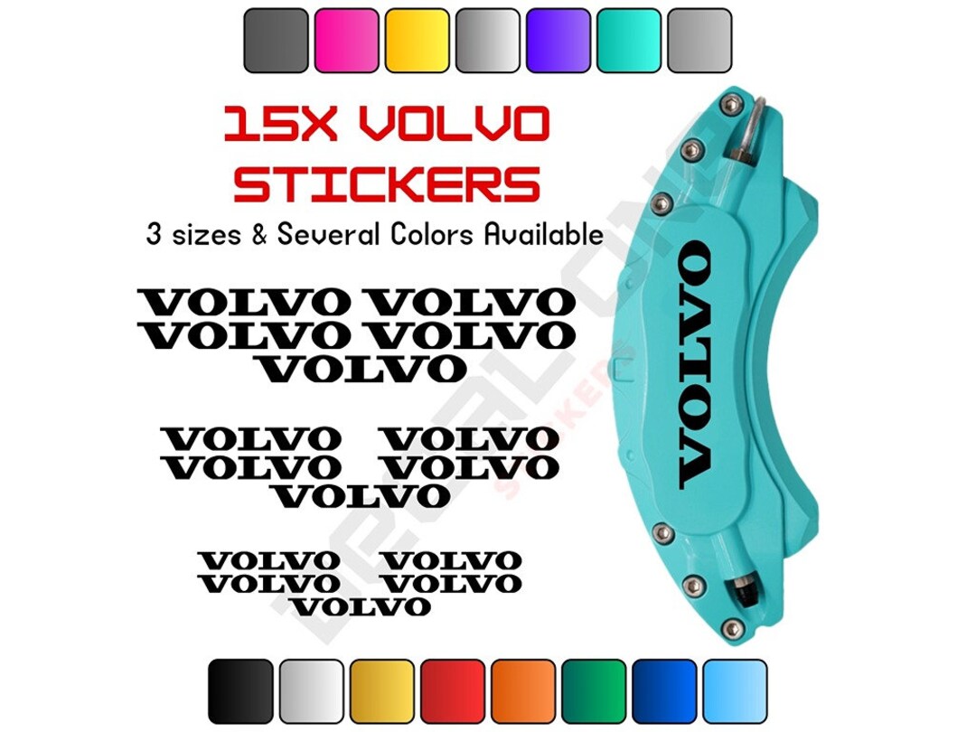 15x VOLVO Brake Caliper Decal Stickers Brake Caliper Decals, Brake ...
