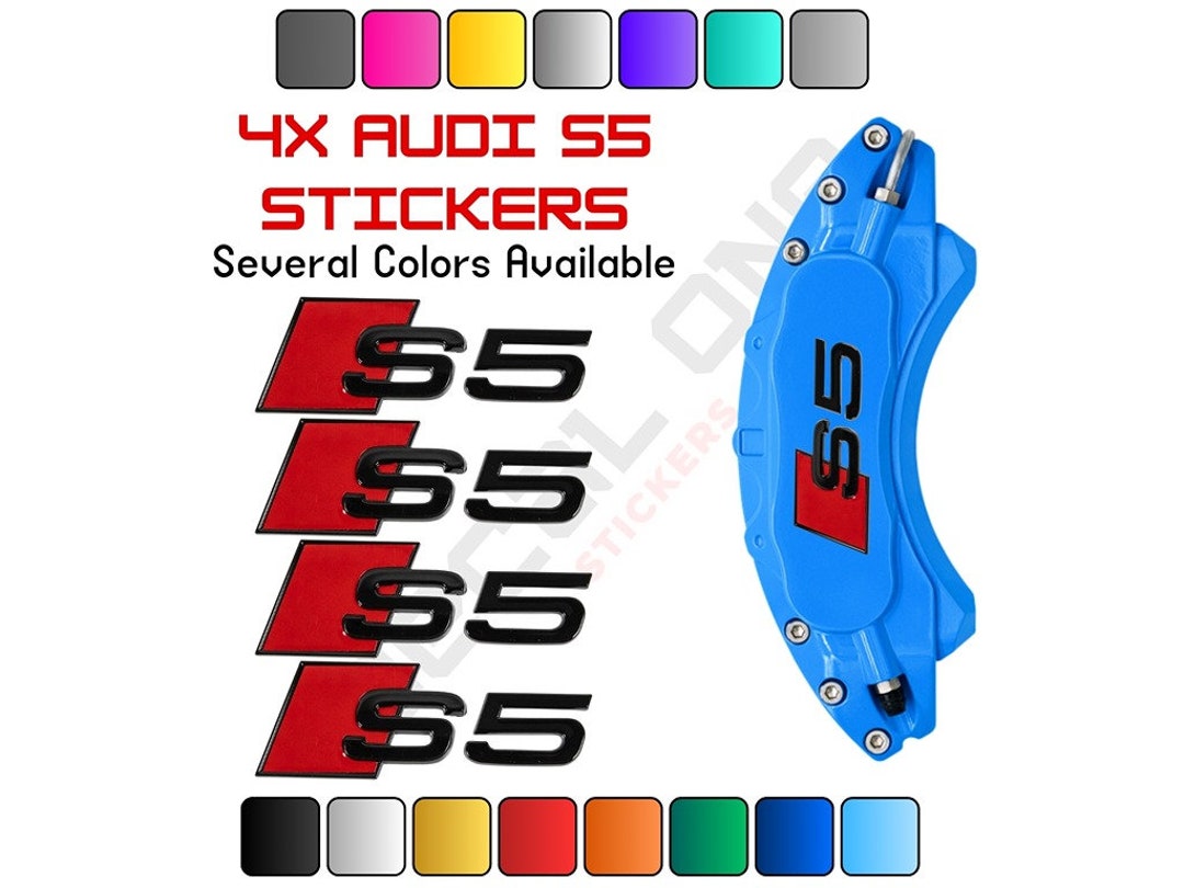 4x Audi S5 Caliper Decals / Stickers, Brake Caliper Decals, Brake ...