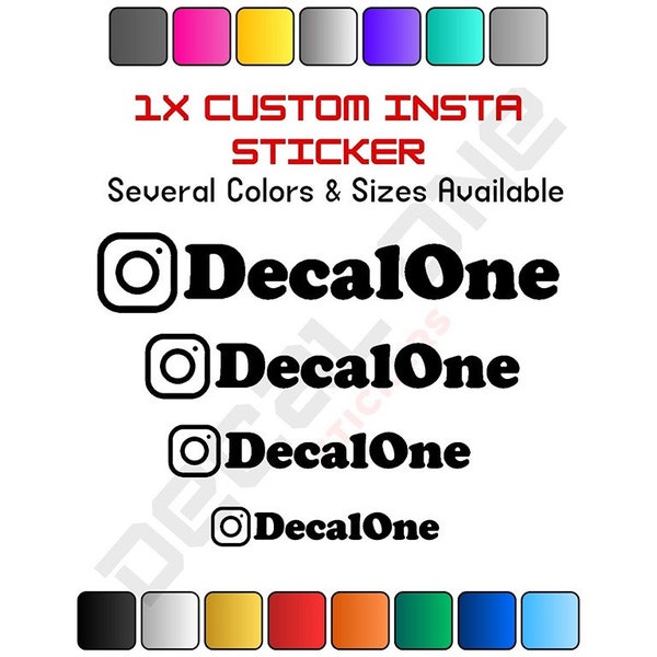 Instagram Name Sticker - Etsy