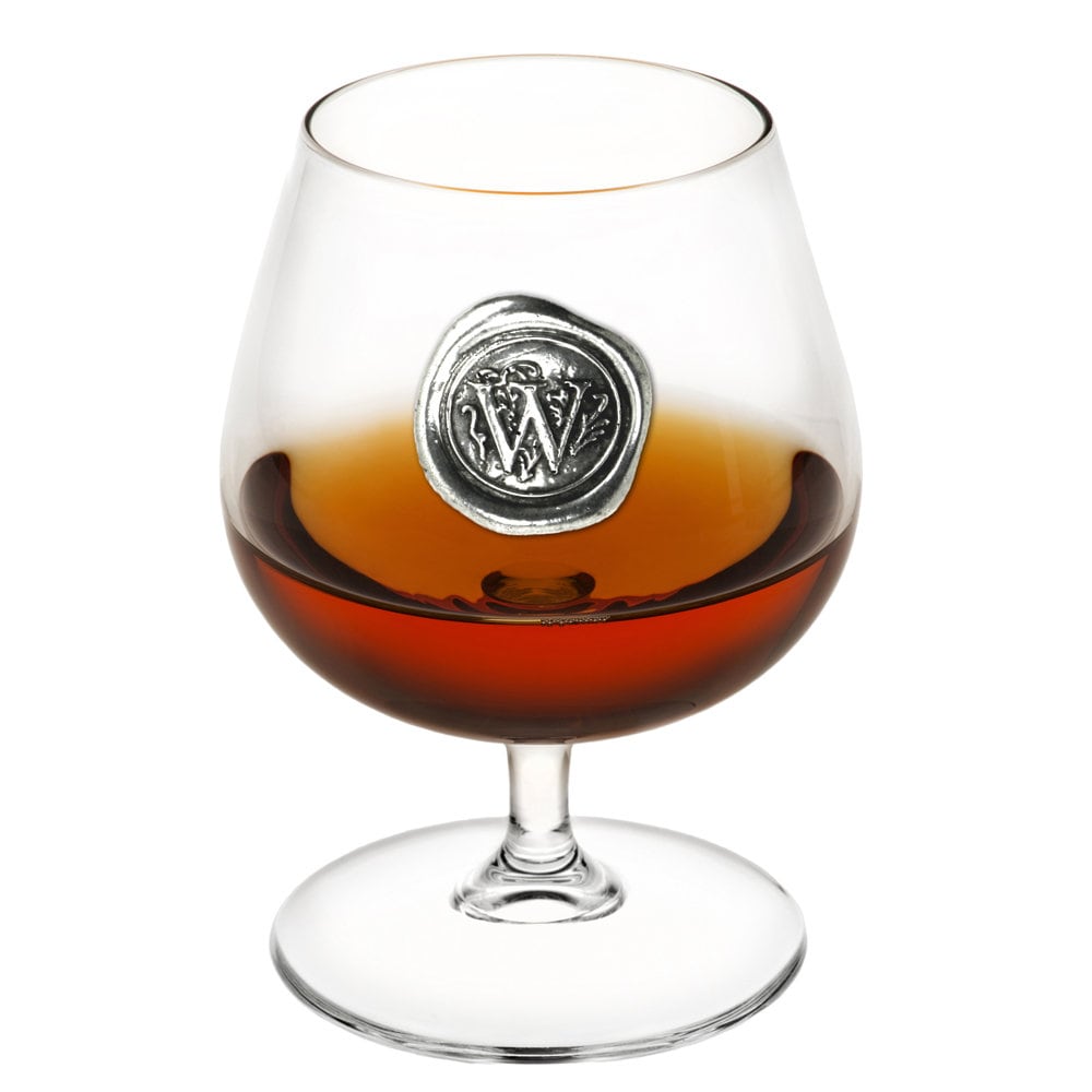 Personalised Luxury Brandy Cognac Snifter Glass Pewter Seal - Etsy UK