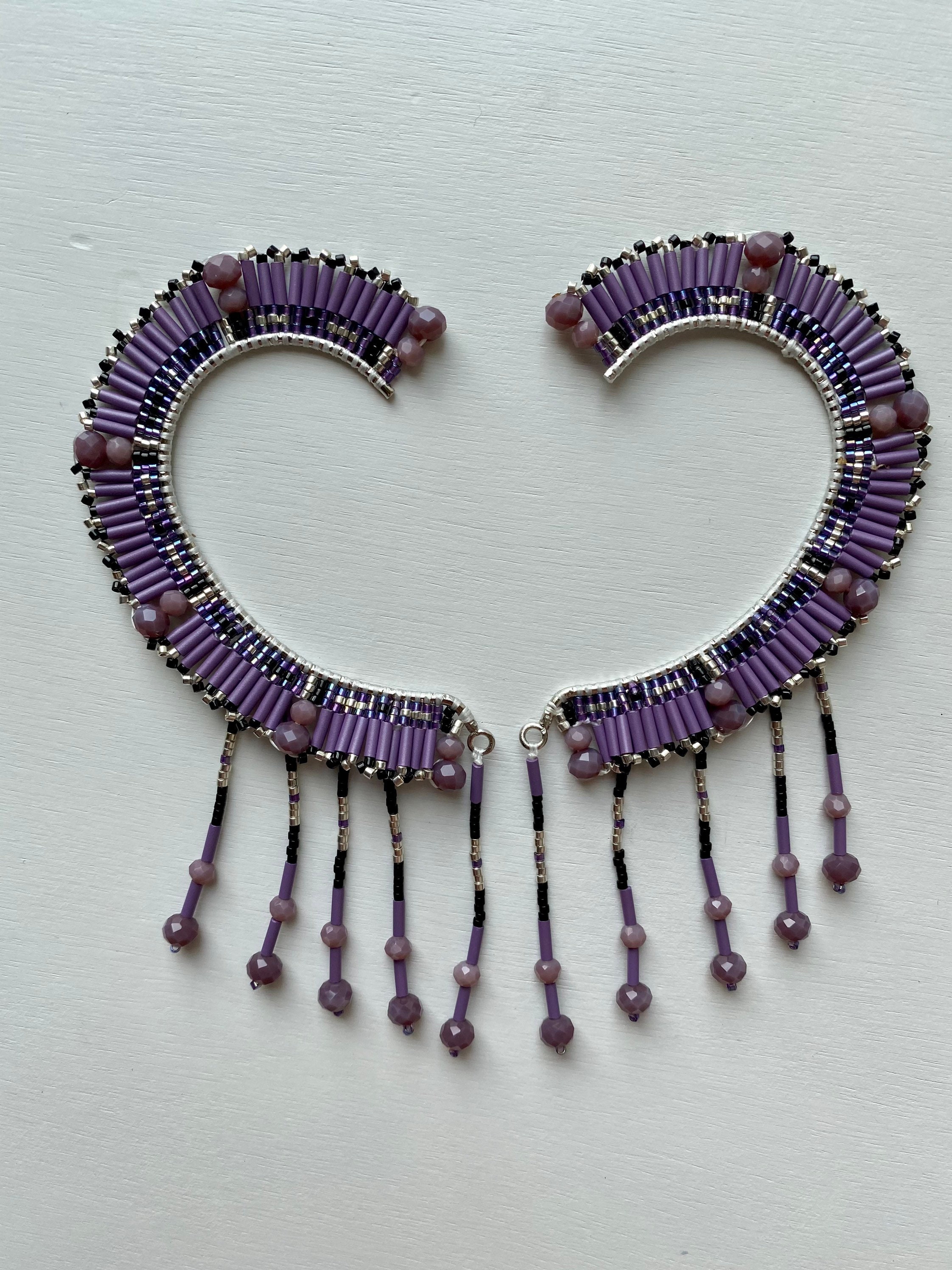 Native American Indigenous Beadwork Beaded Ear Wraps - Etsy UK