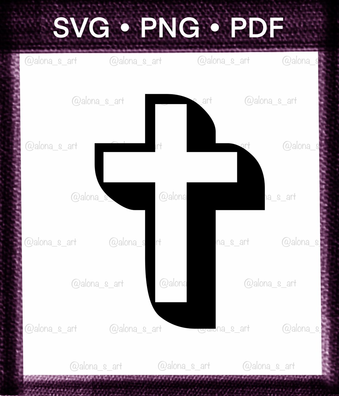 Shadowed White Latin Cross | God or Jesus | Christian Cross | PNG SVG ...