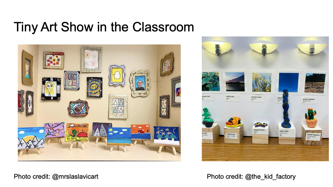 Tiny Art Show 4 Teachers: GIANT Pack. Elementary, Middle, High School ...