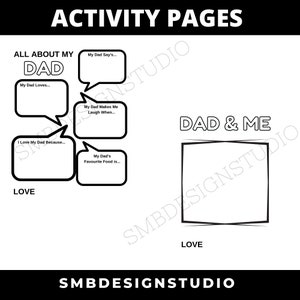 Father's Day Printable Activity Bundle - Etsy