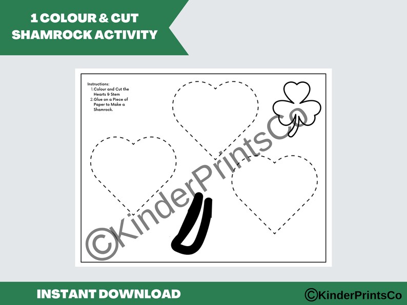 St. Patrick's Day Colouring Hat, Leprechaun & Shamrock Activity, Gnome ...