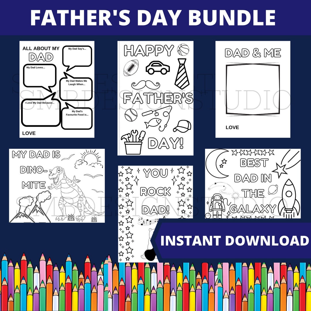 Father's Day Printable Activity Bundle - Etsy