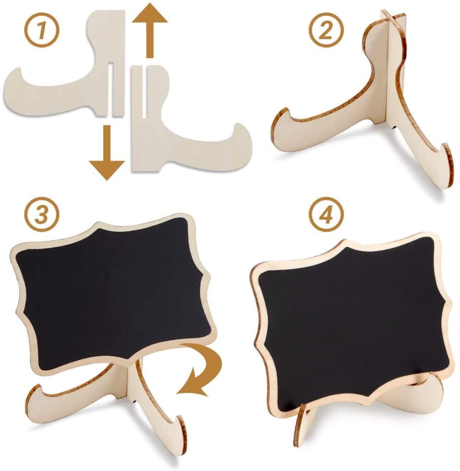 Mini Chalkboard Signs, 20 Pieces, Framed Small Chalkboard Sign, Table ...