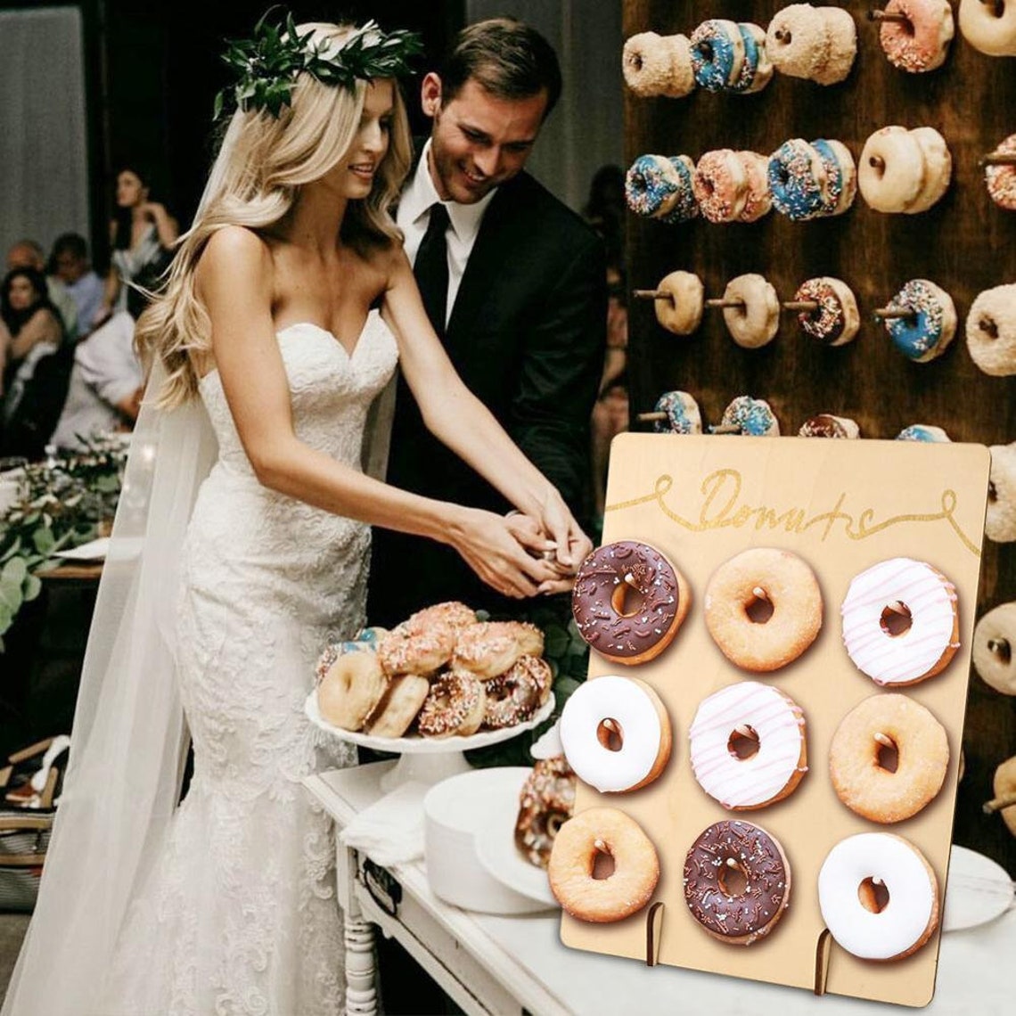 Party Decoration Dessert Table Decor Donut Wall Food Display Wedding ...
