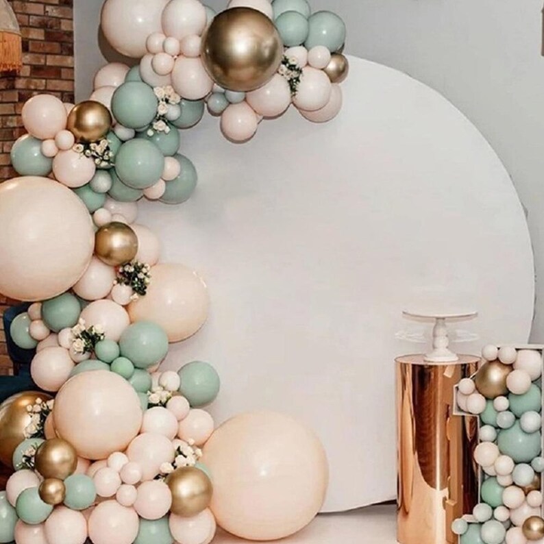 Retro Green Balloon Arch Garland, Balloon Arch, Balloon Garland ...