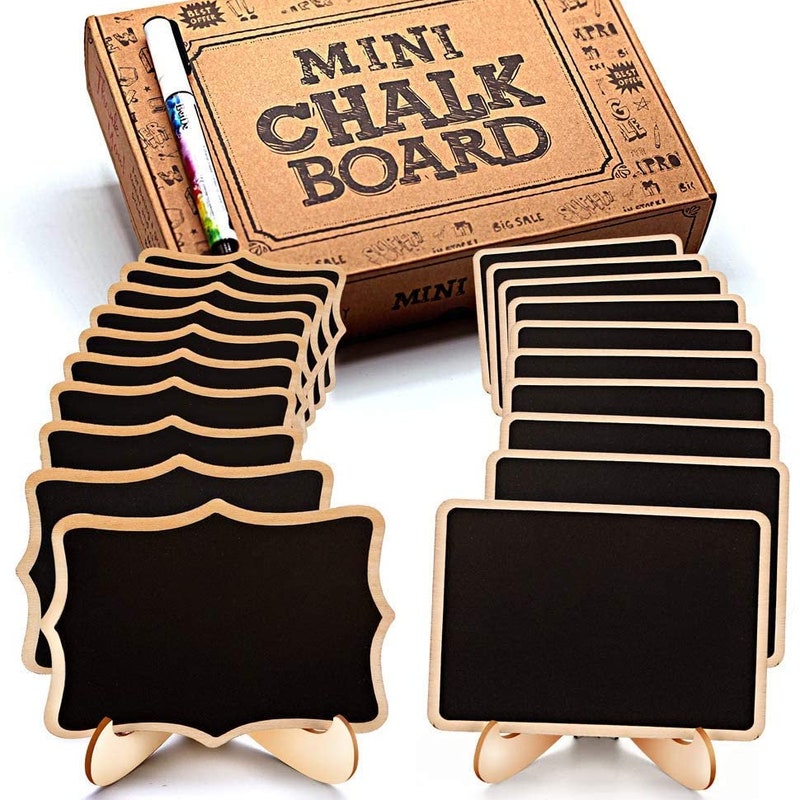 Mini Chalkboards With Stands - Etsy
