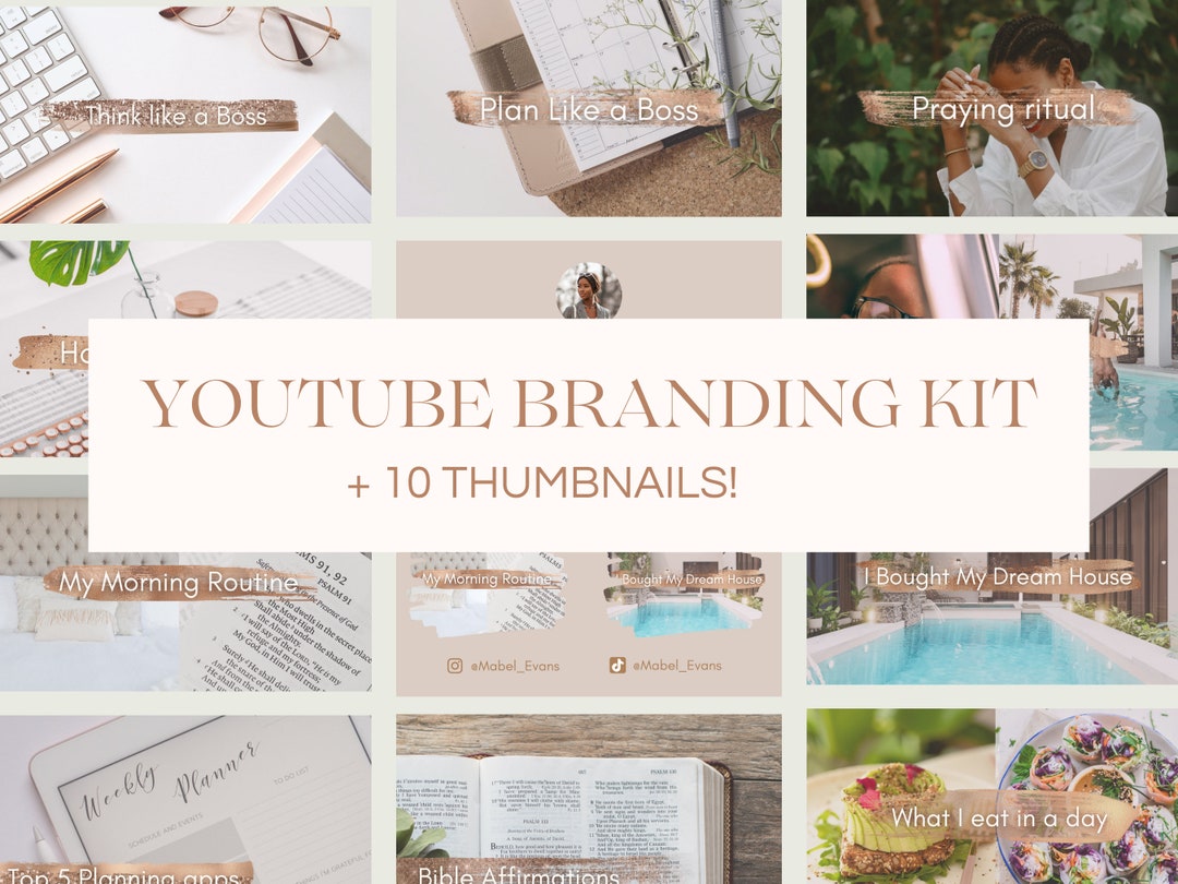 Mabel Youtube Channel Branding Kit ~ Banner ~ Intro ~ Outro ~ 10 ...