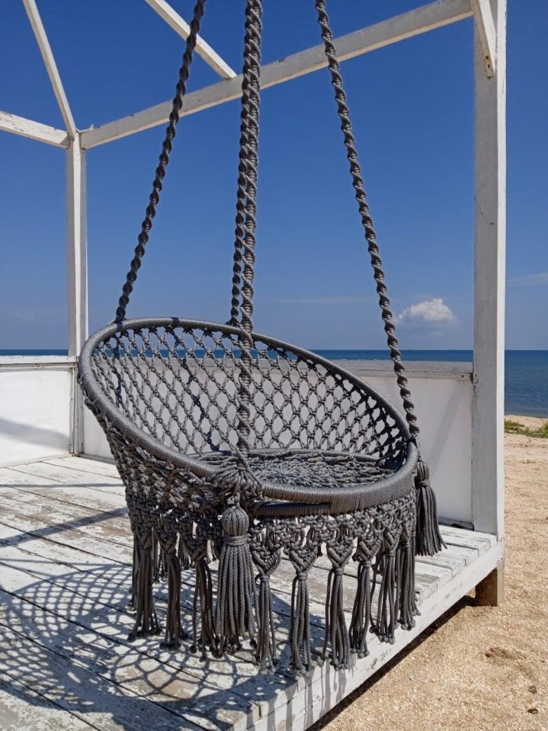 Pattern VIDEO Tutorial Macrame Hanging Chair DIY Hammock - Etsy
