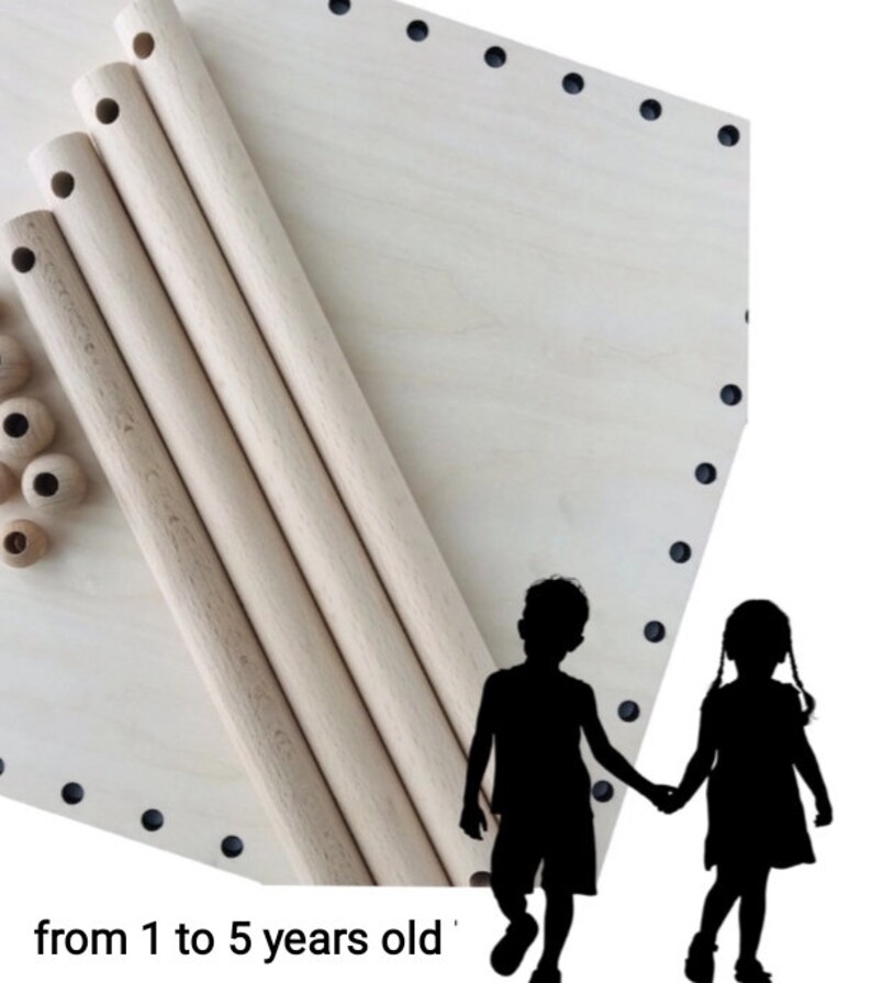 Wooden Elements for Children's Macrame Swing, DIY Macrame Swing ...