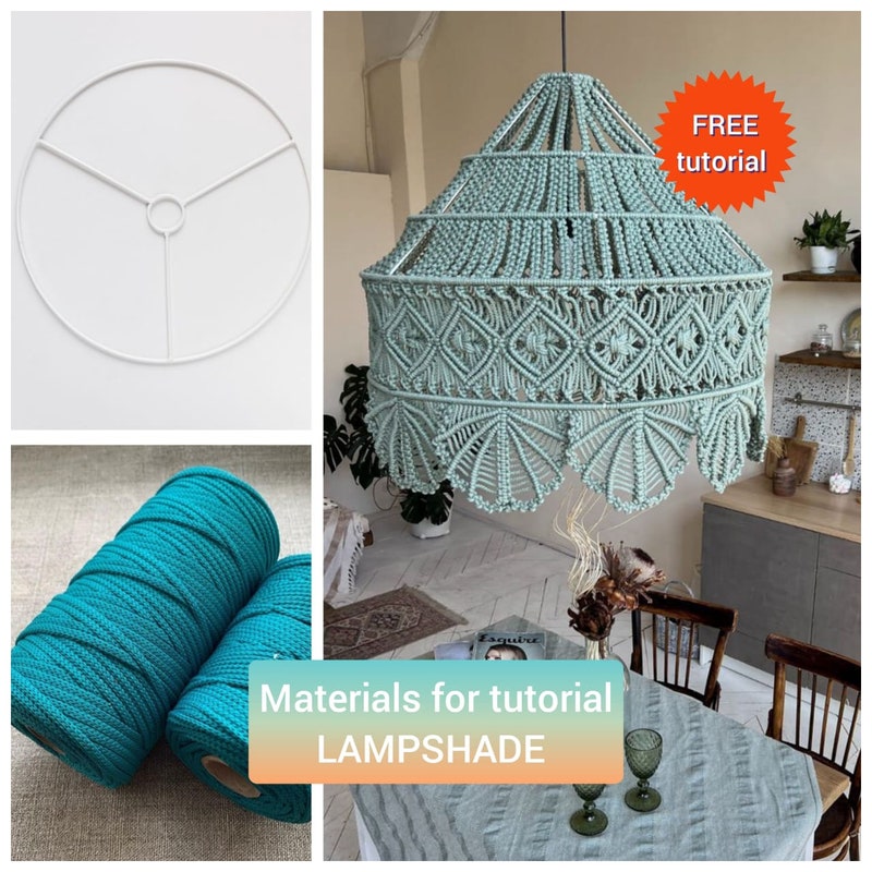 Macrame Lamp - Etsy