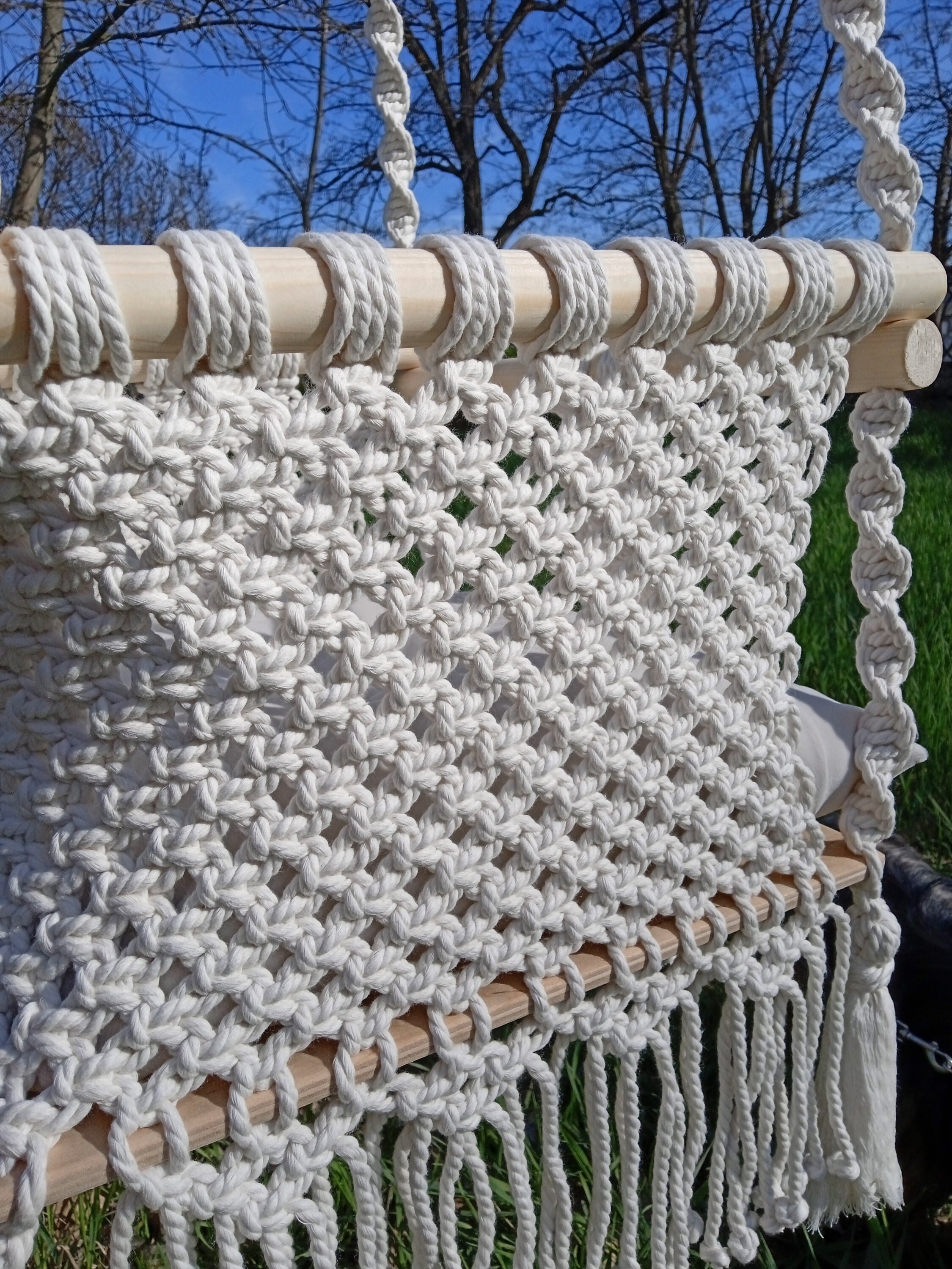 Wooden Elements for Children's Macrame Swing, DIY Macrame Swing ...