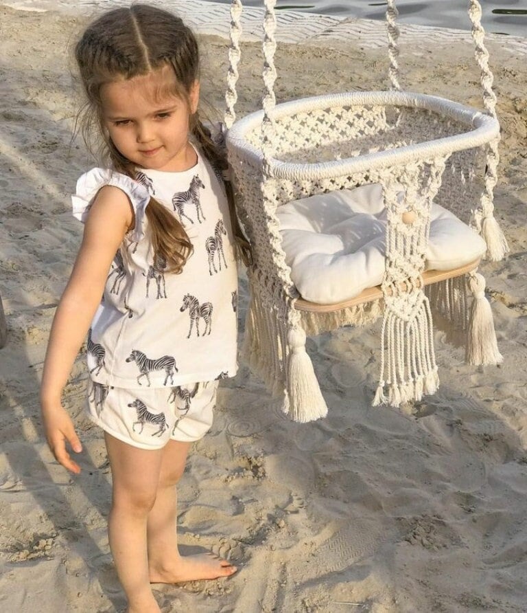 VIDEO TUTORIAL Macrame BABY Swing for Babies From 6 Months to - Etsy