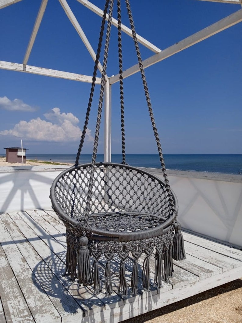 Pattern VIDEO Tutorial Macrame Hanging Chair DIY Hammock - Etsy